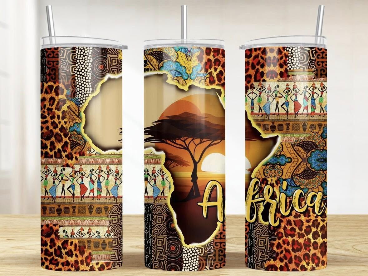 South African 20 oz Tumblers – Africa – Master Kiwi Designs