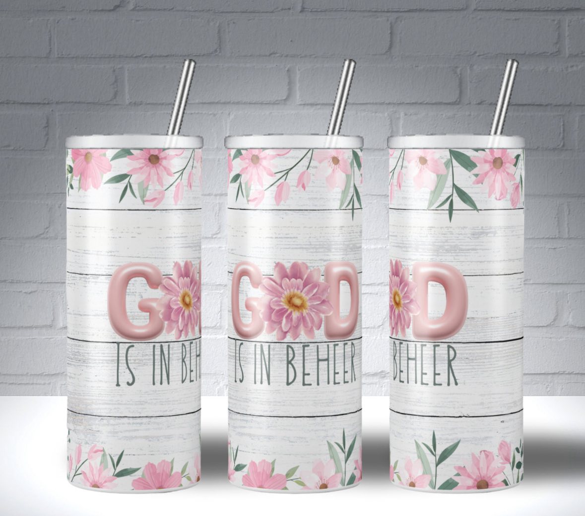 South African 20 oz Tumblers – God is in beheer – Master Kiwi Designs